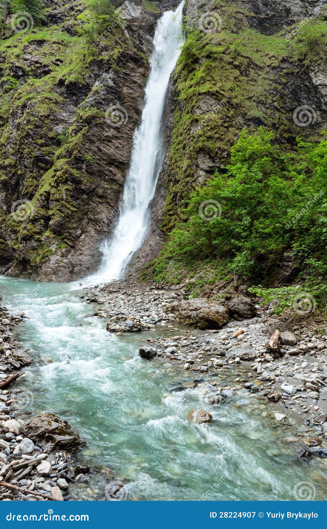 Waterfall in Liechtensteinklamm Gorge (Austria) Stock Image - Image of ...