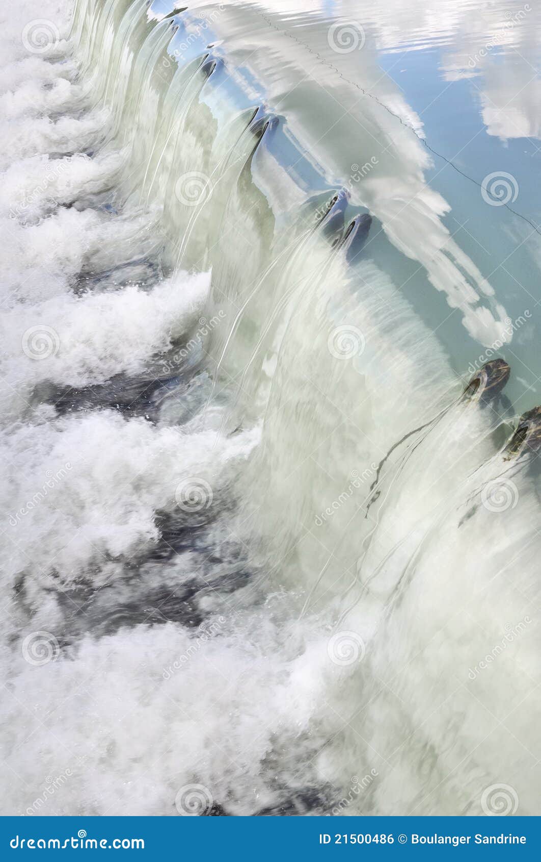 Waterfall of a lock stock photo. Image of dams, stream - 21500486