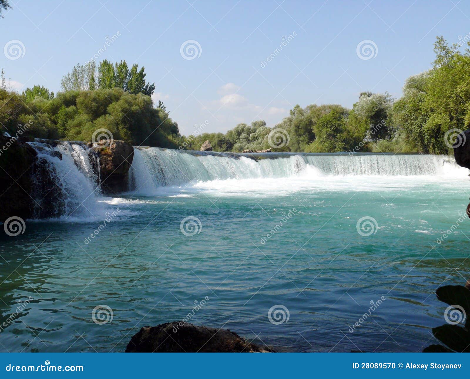 Waterfall in Manavgat River Stock Photo - Image of blue, mountain: 28089570