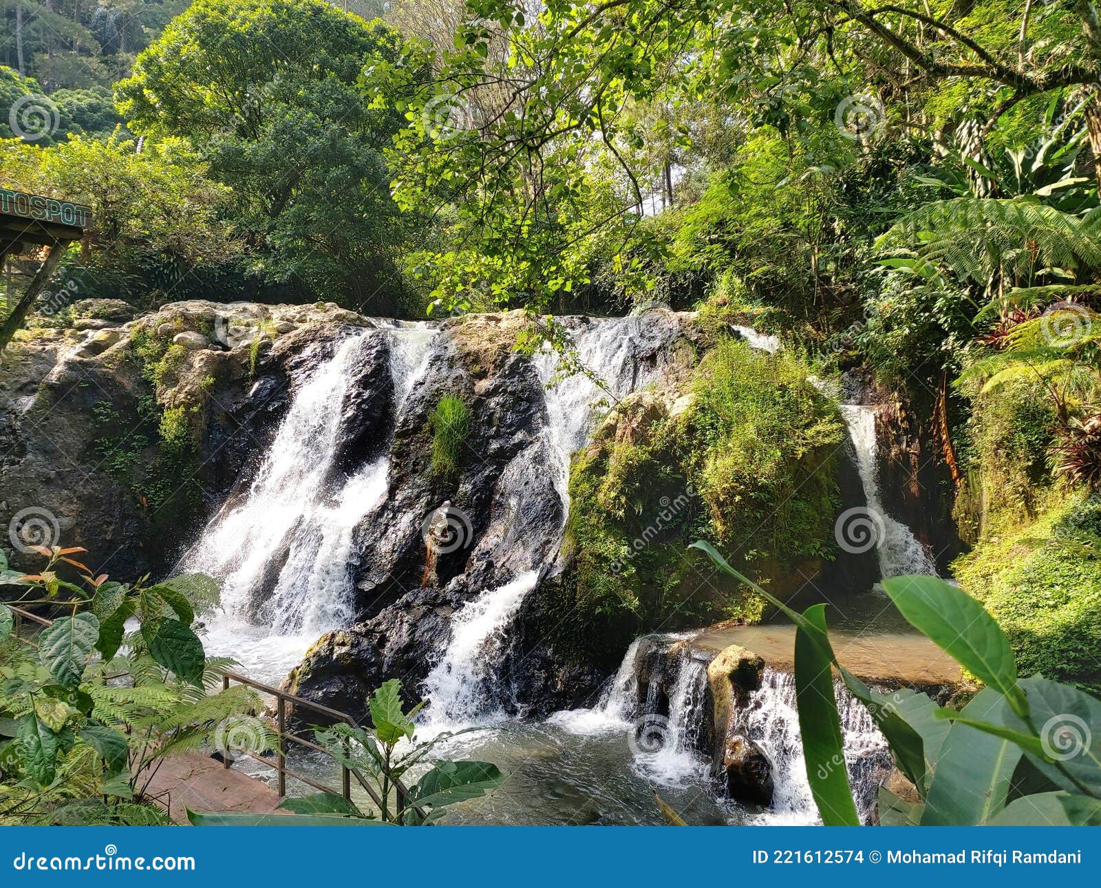 Waterfall in Maribaya Bandung Stock Photo - Image of river, nature ...