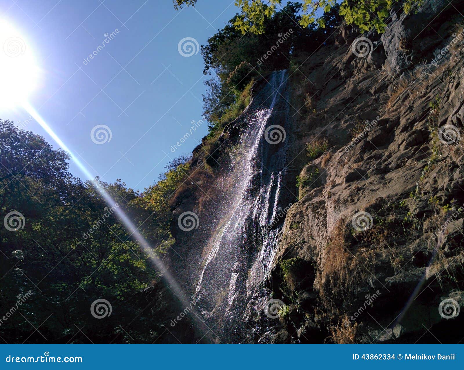 Waterfall in Masalli. stock photo. Image of park, beauty - 43862334
