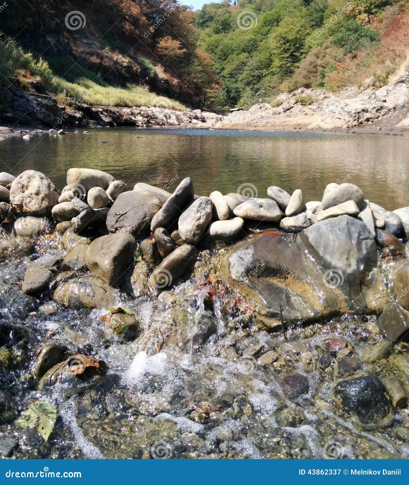 Waterfall in Masalli. stock image. Image of falls, grass - 43862337