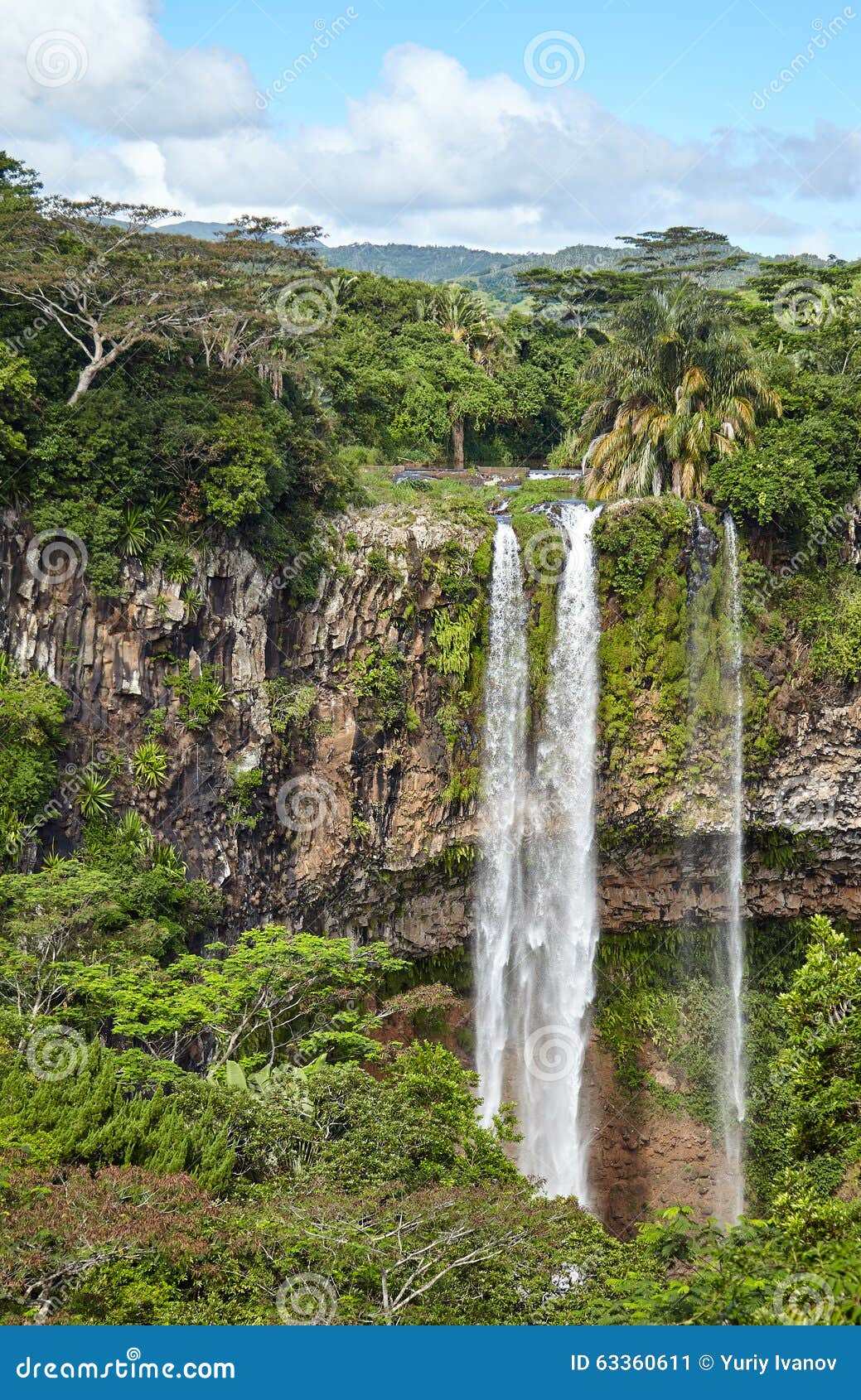 Waterfall, Mauritius Royalty-Free Stock Photography | CartoonDealer.com ...