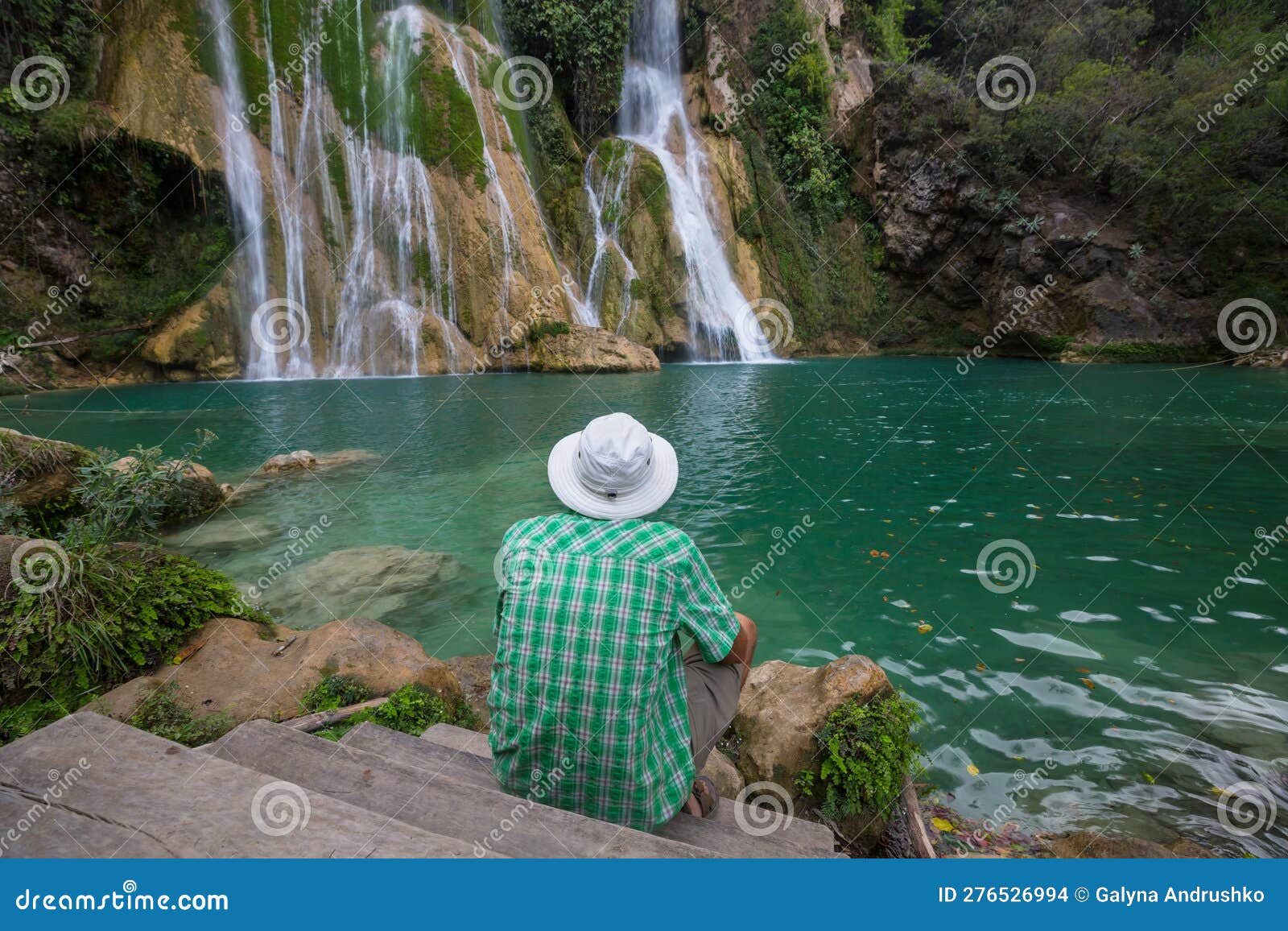 Waterfall in Mexico stock photo. Image of tourism, travel - 276526994