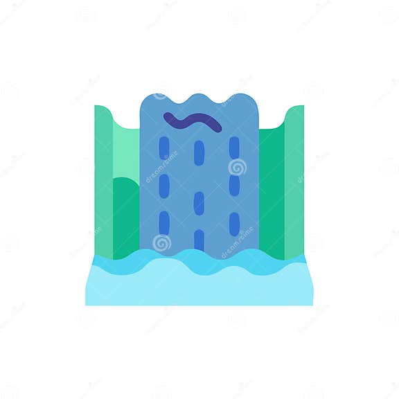 Waterfall Model Icon for Project Management Stock Illustration ...