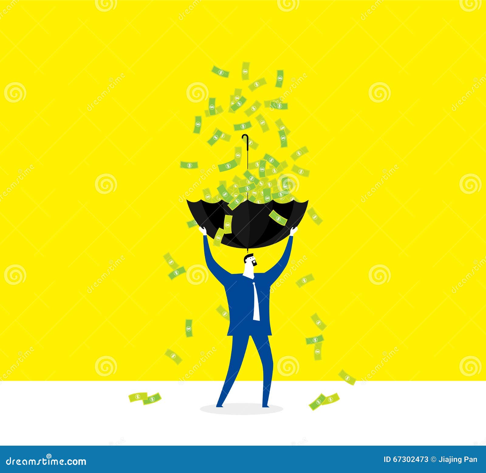 The waterfall of money stock illustration. Illustration of grab - 67302473