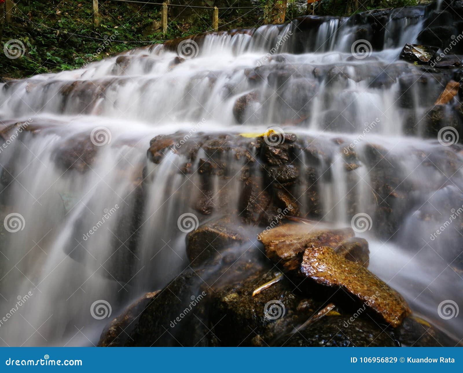 Waterfall mossy rocks stock image. Image of nature, waterfall - 106956829