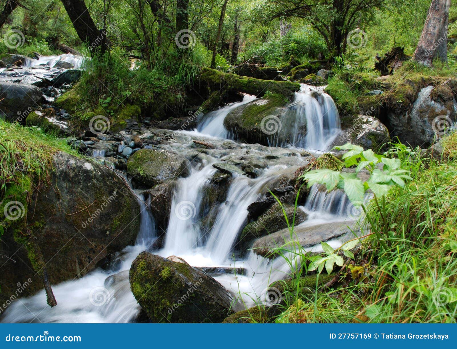 Waterfall, Mountain River Royalty-Free Stock Photography ...