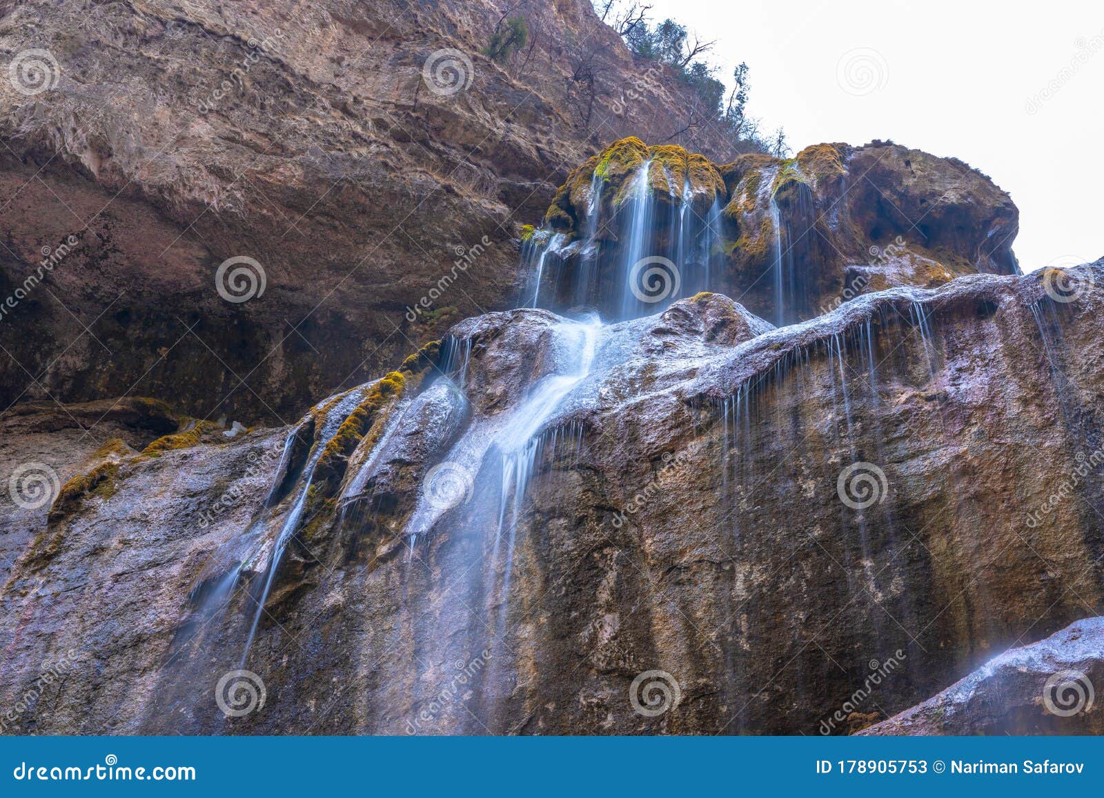 Panorama Of The Maletsunyane Falls And Large Canyon In The Mountainous ...