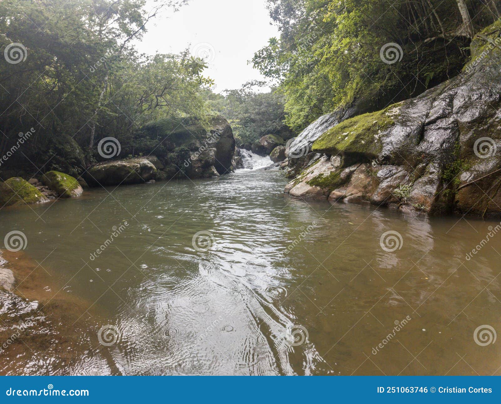 Waterfall in Mountains of Panama Stock Photo - Image of hiking, travel ...