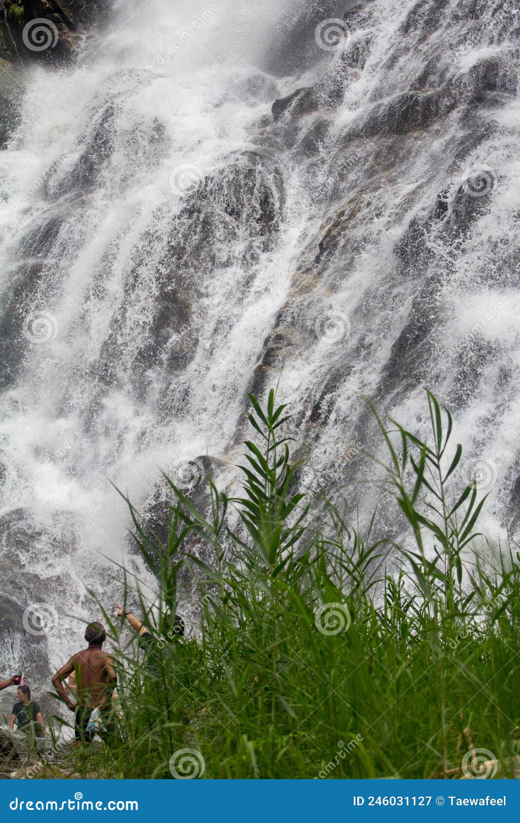 Waterfall in National Park, Kamphaeng Phet. Watrfall Name Tao Dum ...