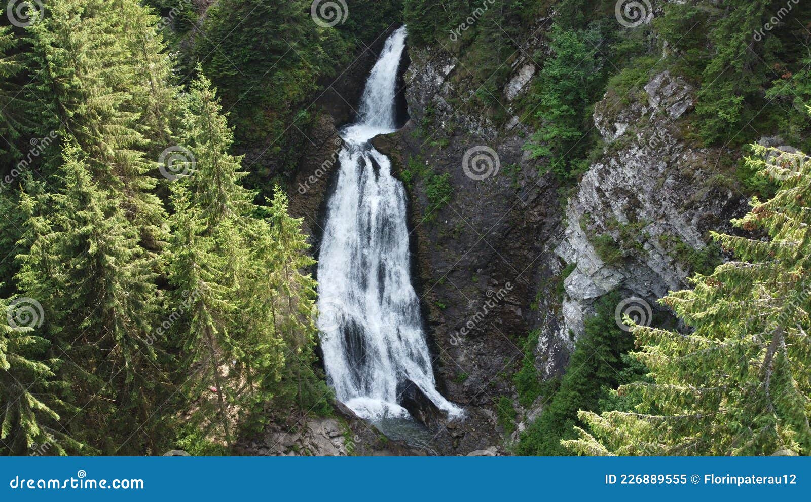 Waterfall in the National Park in Romania. the Best Waterfall in the ...
