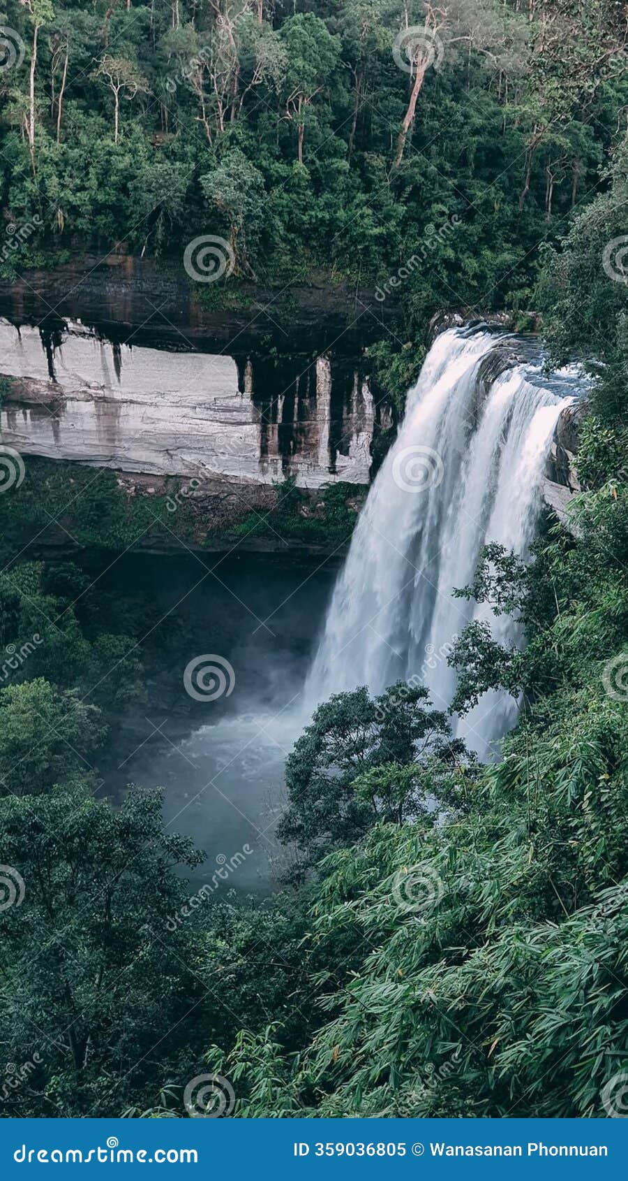 A Waterfall is a Natural Geological Formation Where Water Flows Over a ...