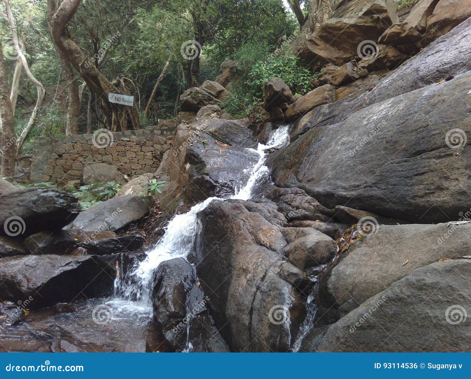 Waterfall stock photo. Image of flow, nature, water, waterfall - 93114536
