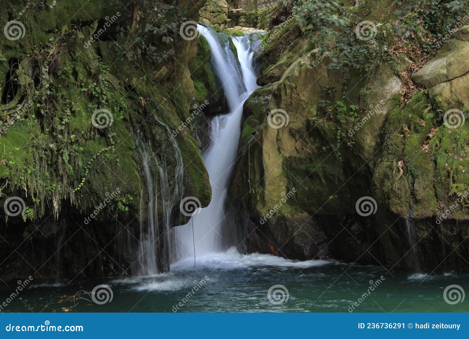 Waterfall stock image. Image of lebanon, love, nature - 236736291