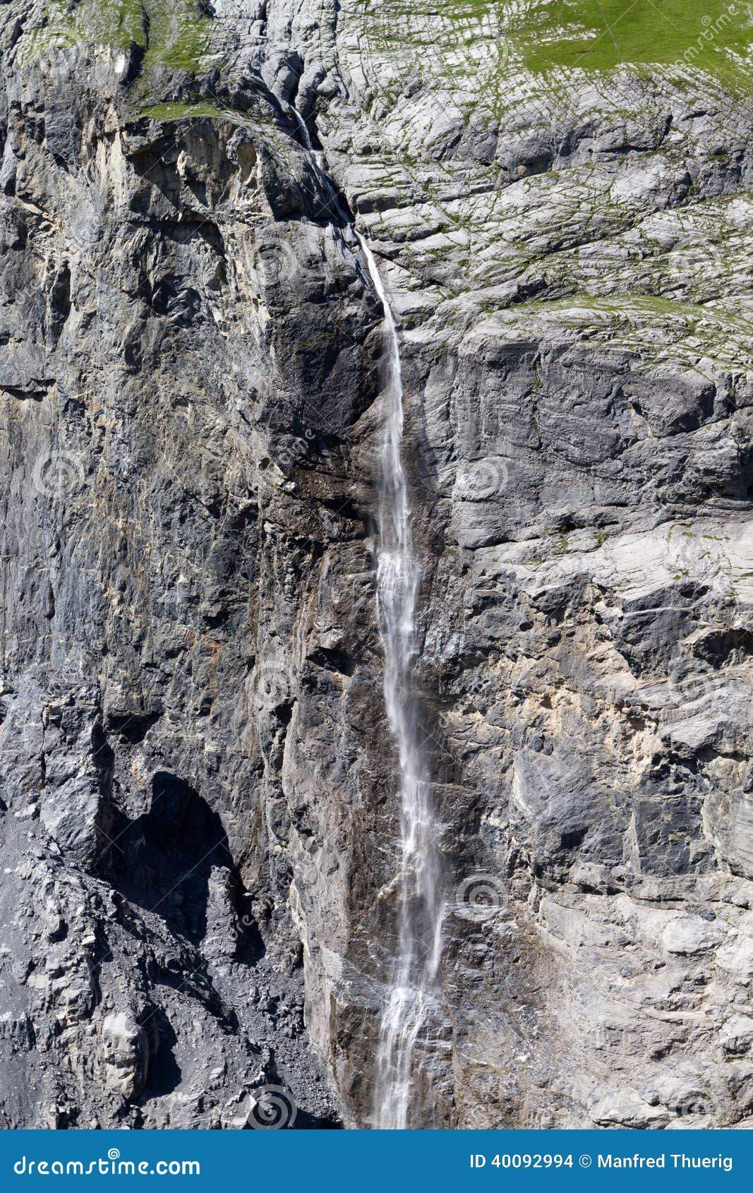 Waterfall near Grindelwald stock photo. Image of swiss - 40092994