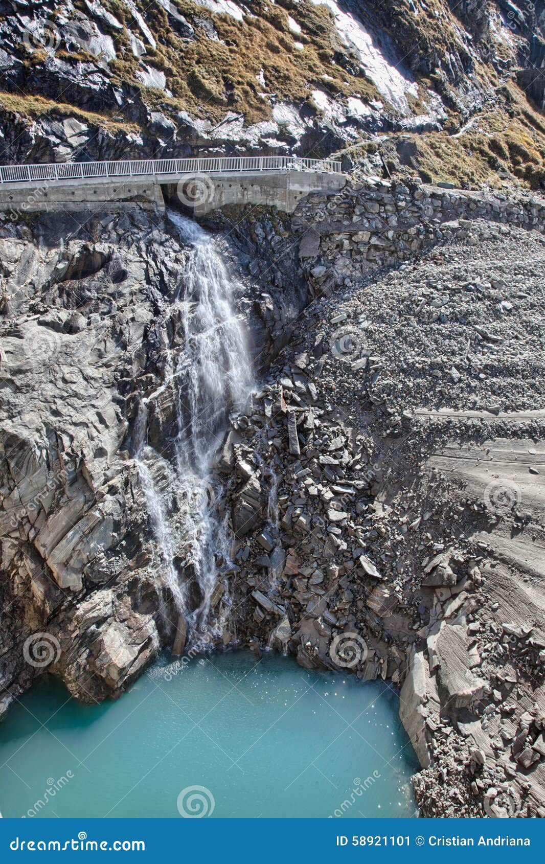 Waterfall Near Kaprun - Zell am See, Austria Stock Image - Image of ...