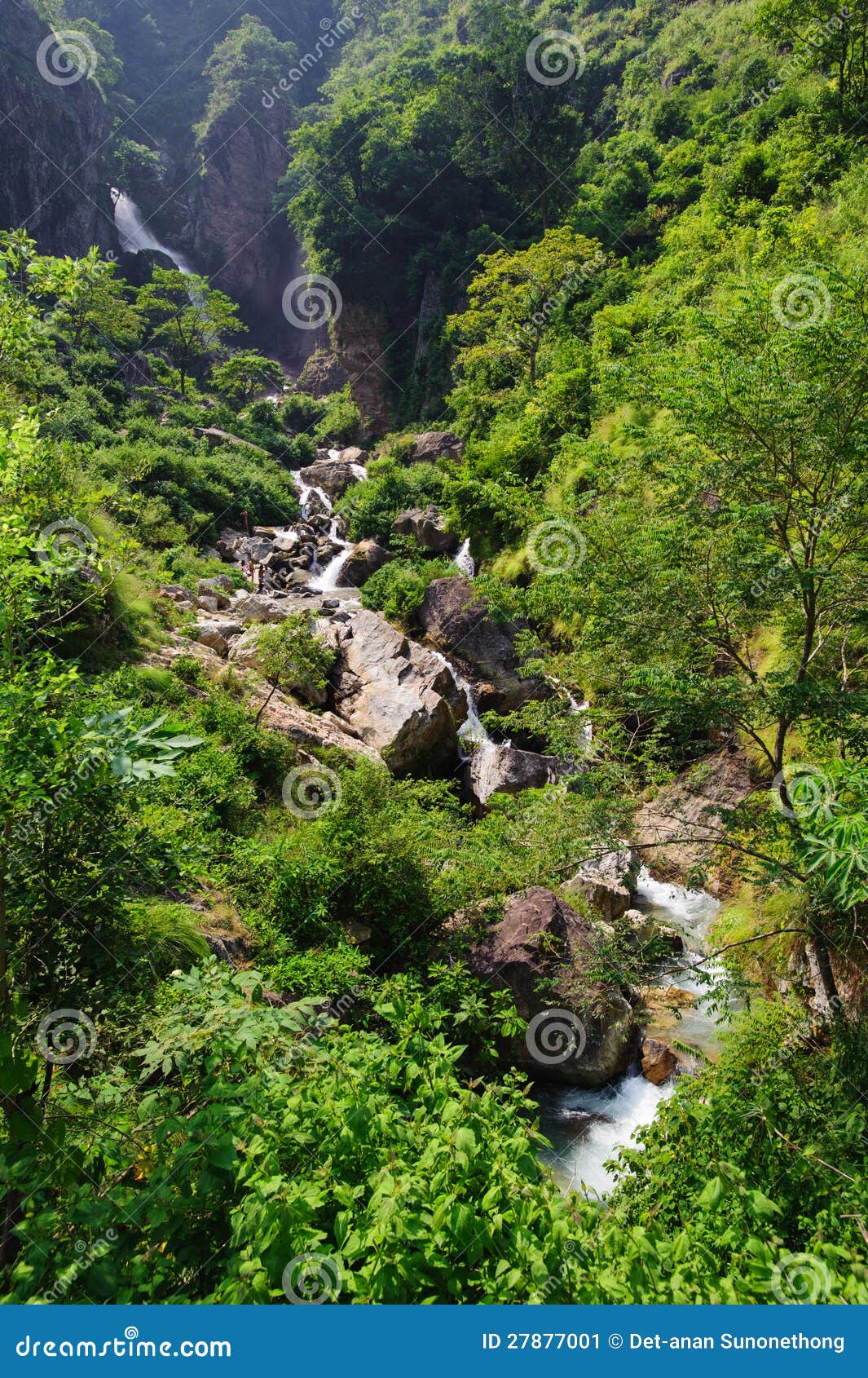 The waterfall in Nepal stock image. Image of river, beautiful - 27877001