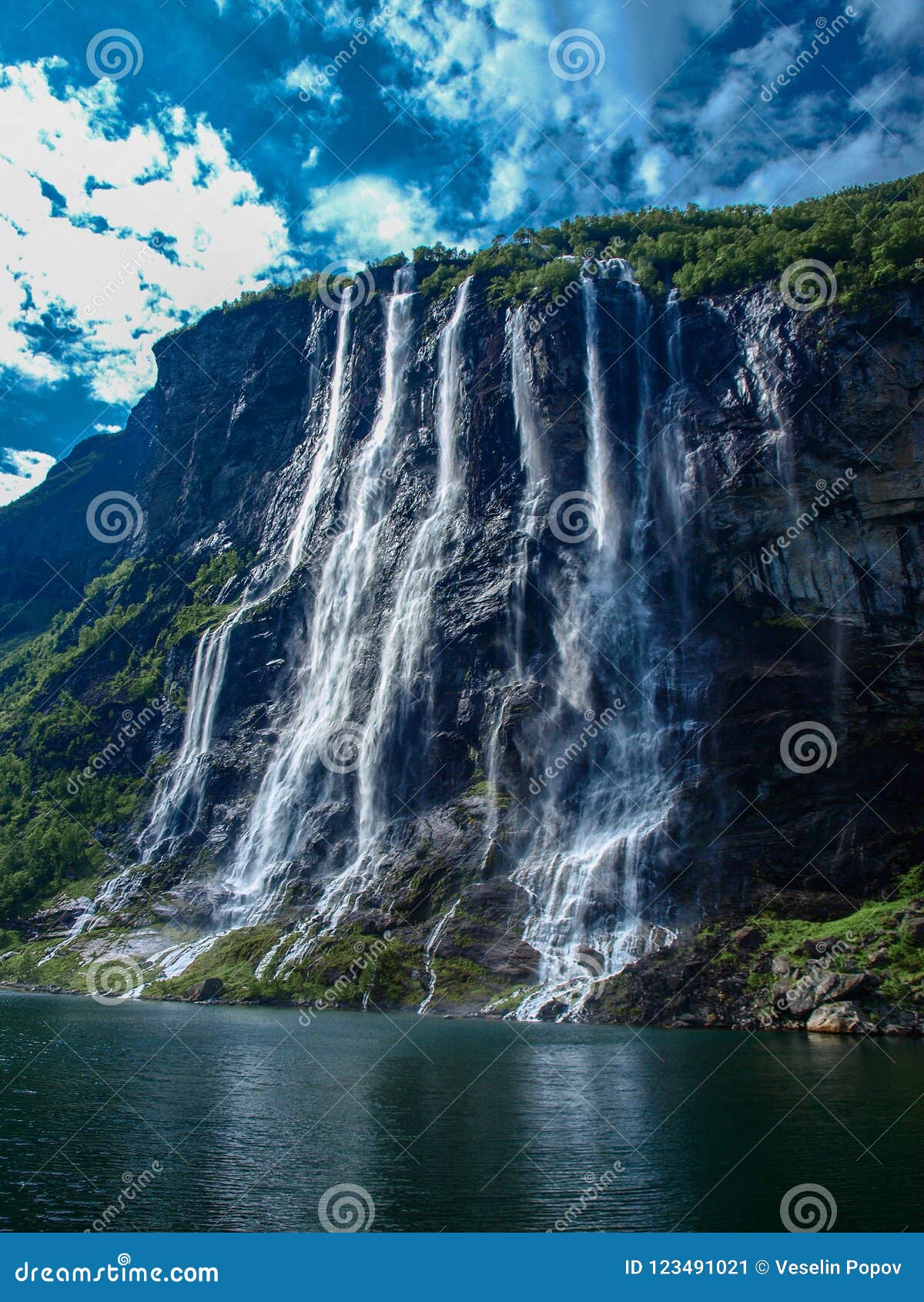 Waterfall-Norway stock image. Image of nnnorway, nater - 123491021