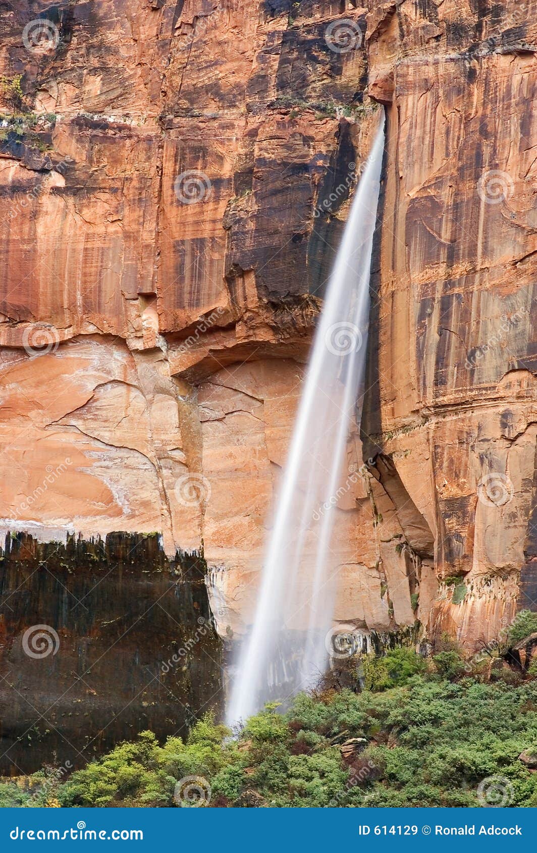 Waterfall from Nowhere stock image. Image of grandeur, adventure - 614129