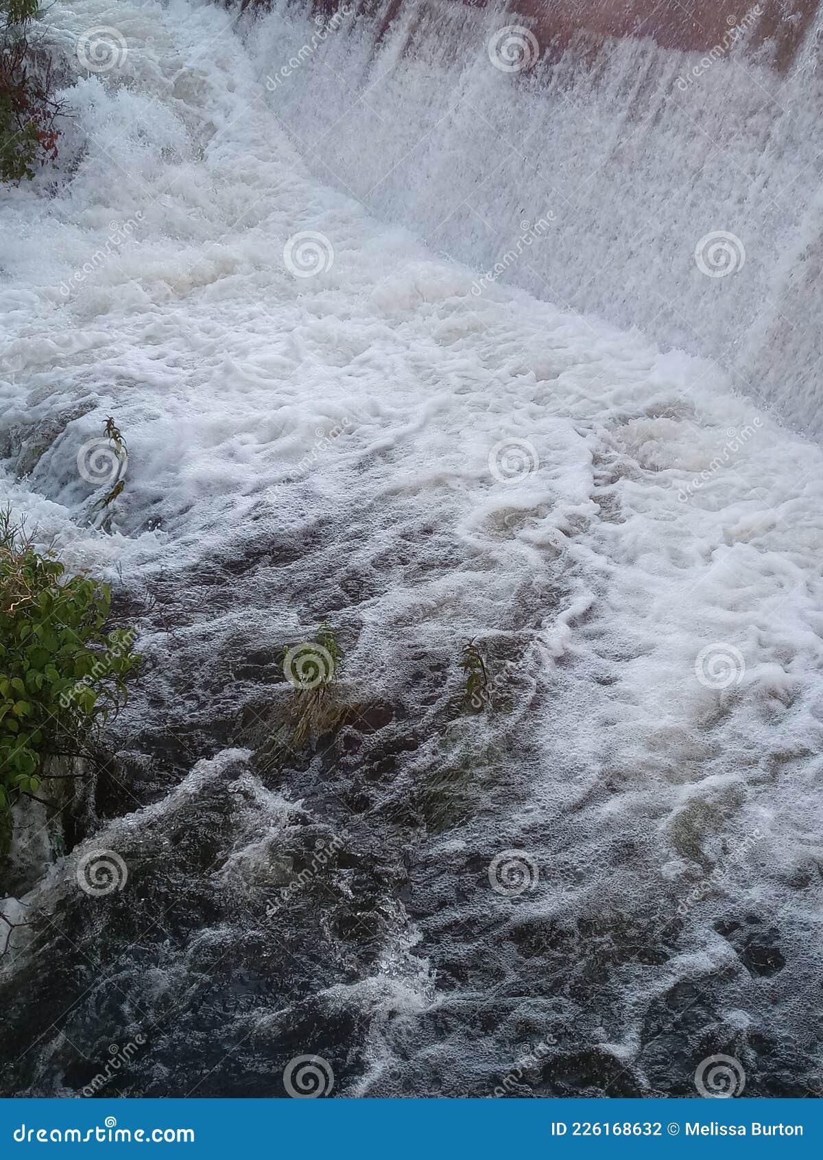 Waterfall at Number 1 Pond stock photo. Image of sanford - 226168632