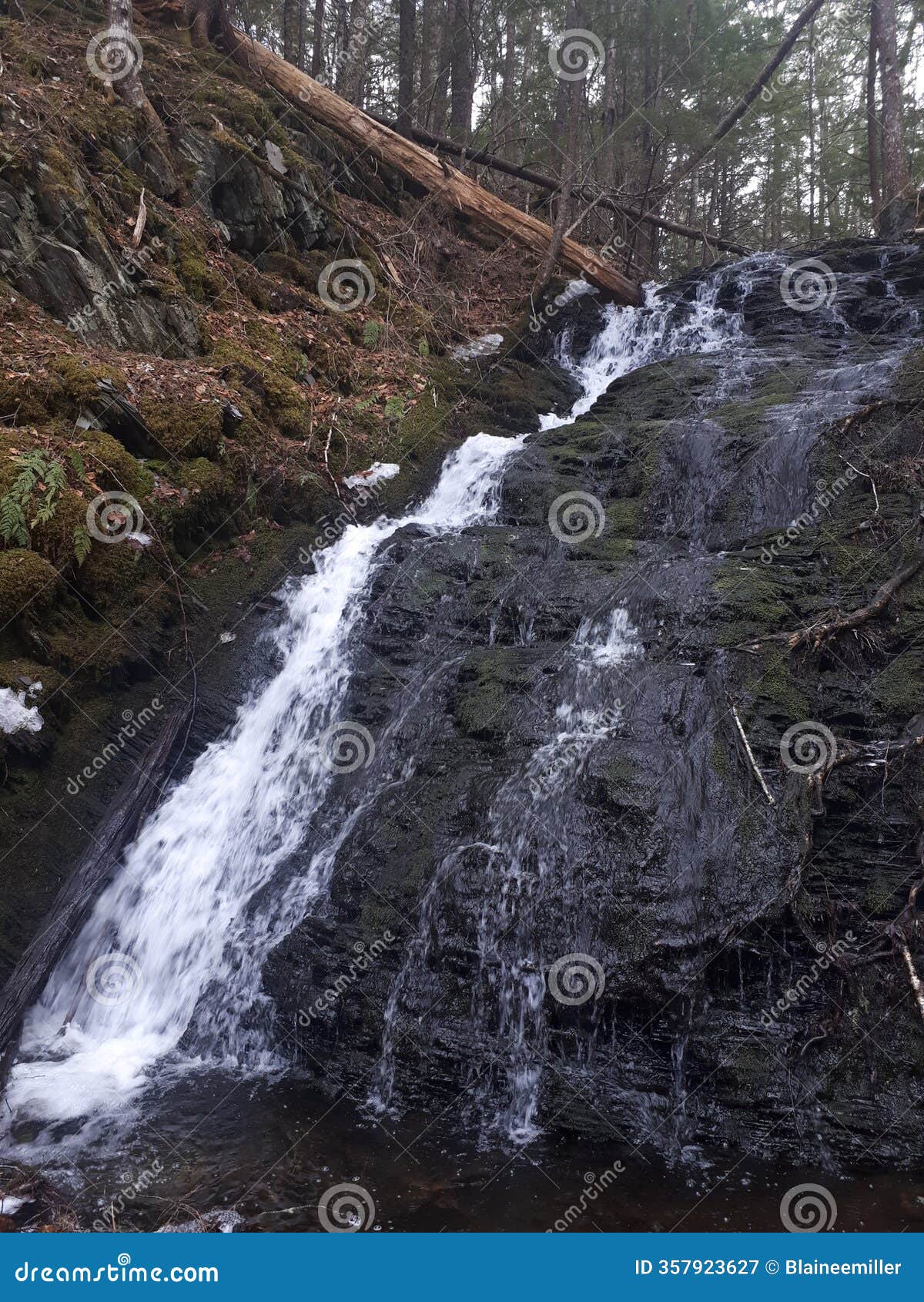 Waterfall At The Mill In Cheddar Gorge Stock Photography ...