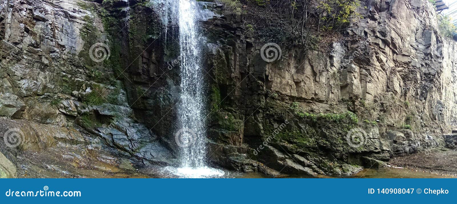 Waterfall in Old Town of Tbilisi, Georgia Stock Image - Image of ...