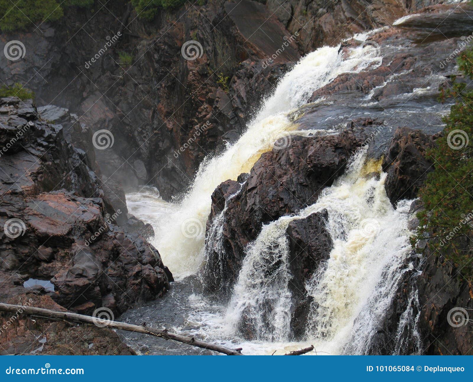 Waterfall in Ontario, Canada in North America. Stock Photo - Image of ...
