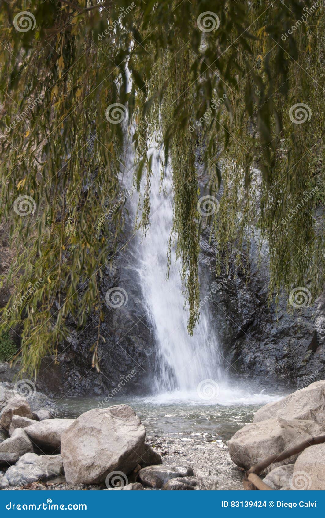 Waterfall in the Ourika Valley Stock Photo - Image of valley, clean ...