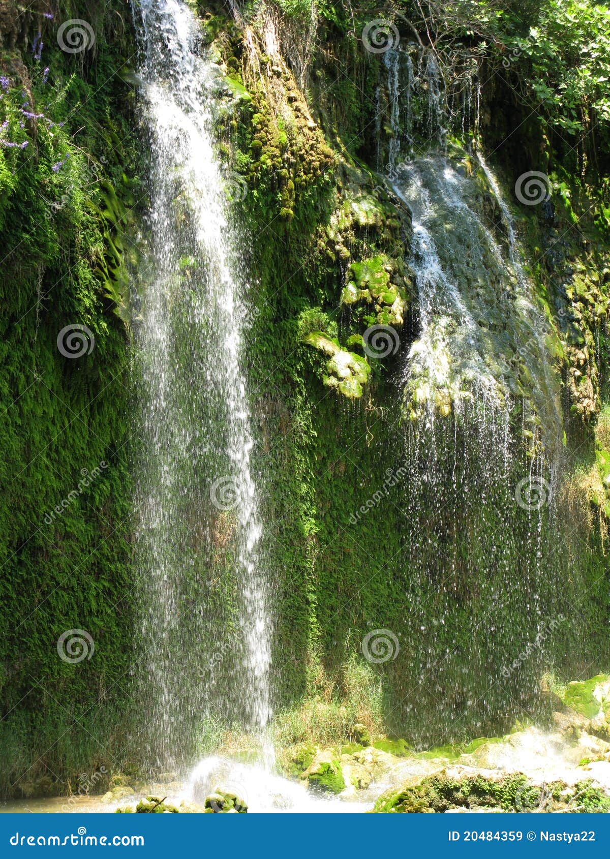 Waterfall Out of Grotto Turkey Stock Image - Image of forest, cascade ...