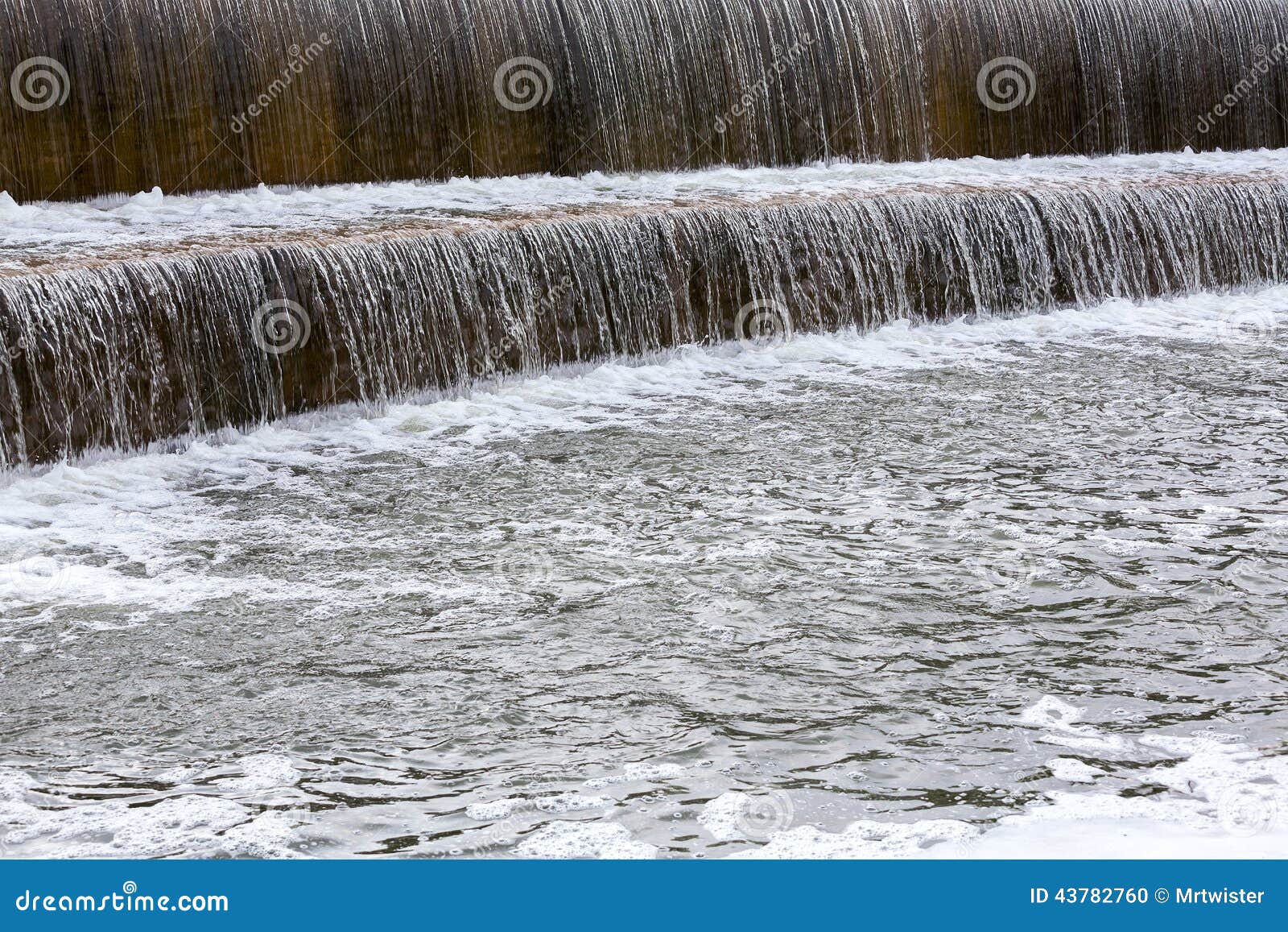 Waterfall over dam stock photo. Image of drops, waterfall - 43782760
