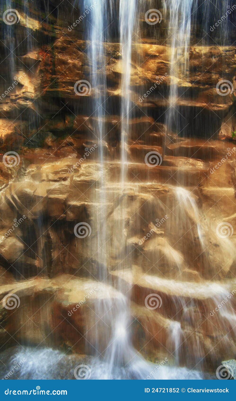 Waterfall over rocks stock photo. Image of water, falls - 24721852