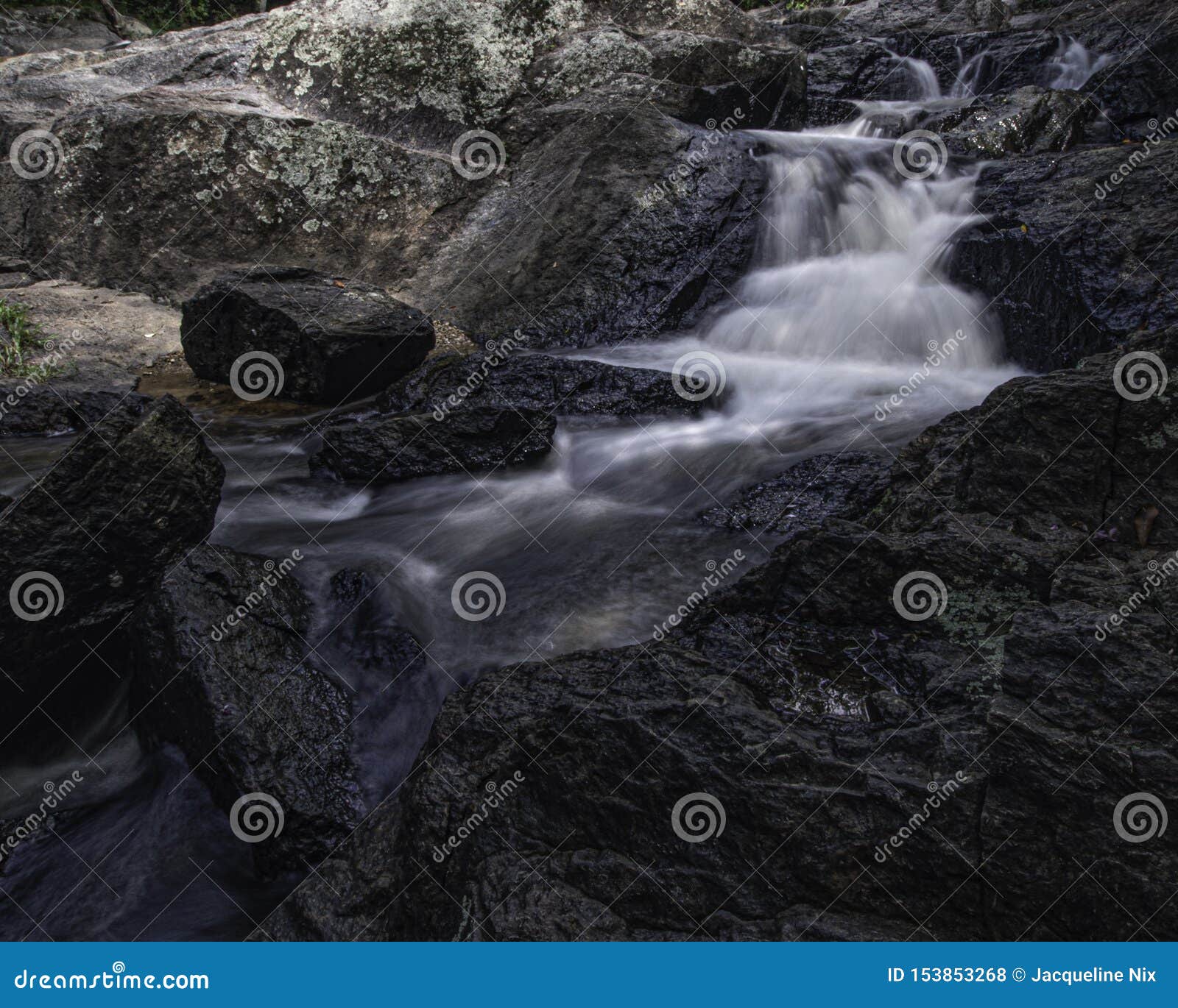 Waterfall Over Rocks Background Stock Photo - Image of trip, appalachia ...