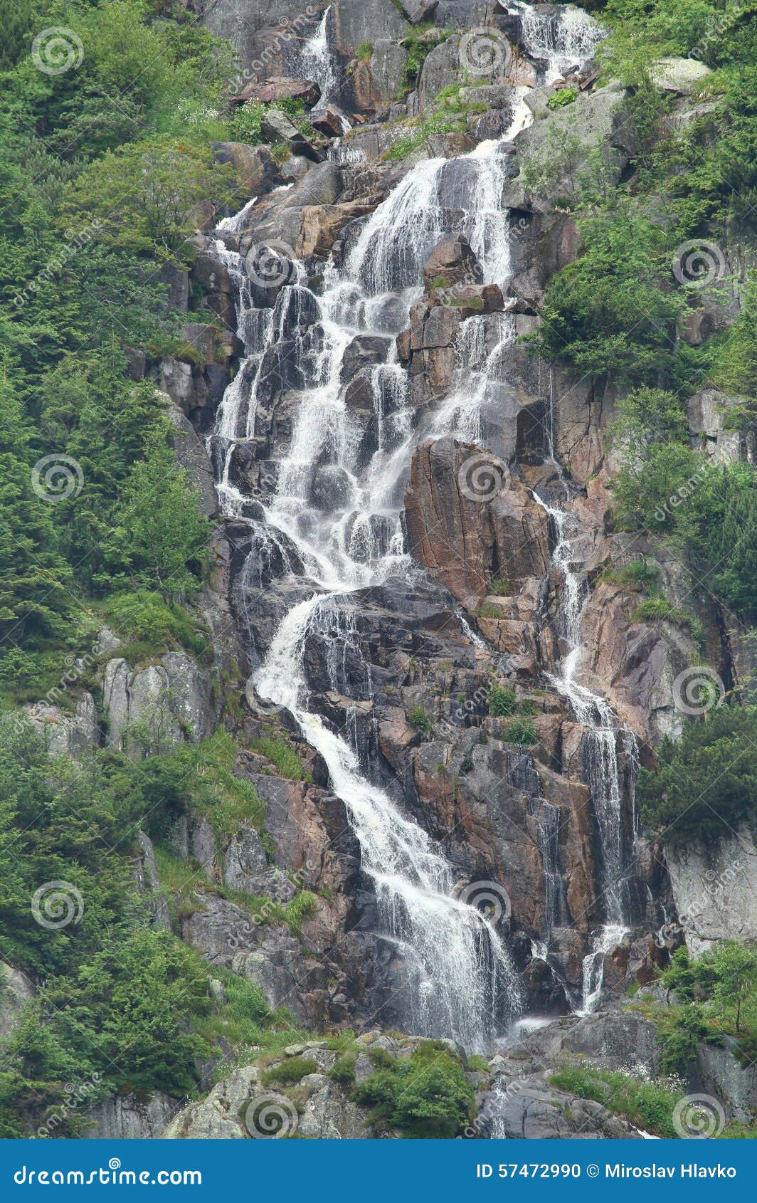 Waterfall on Pancava river stock photo. Image of clean - 57472990