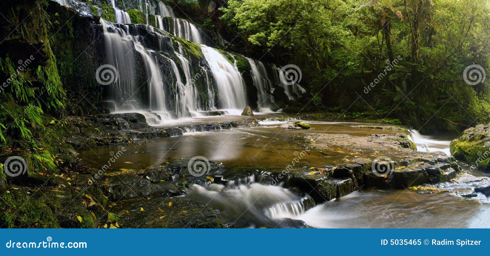 Waterfall Panorama stock image. Image of nature, chasm - 5035465