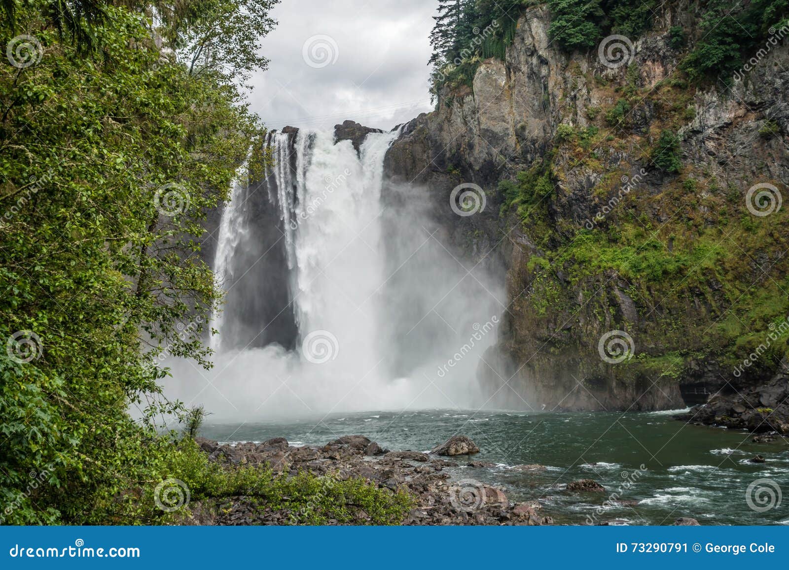 Waterfall Panoramic Landscape 2 Stock Image - Image of river, water ...
