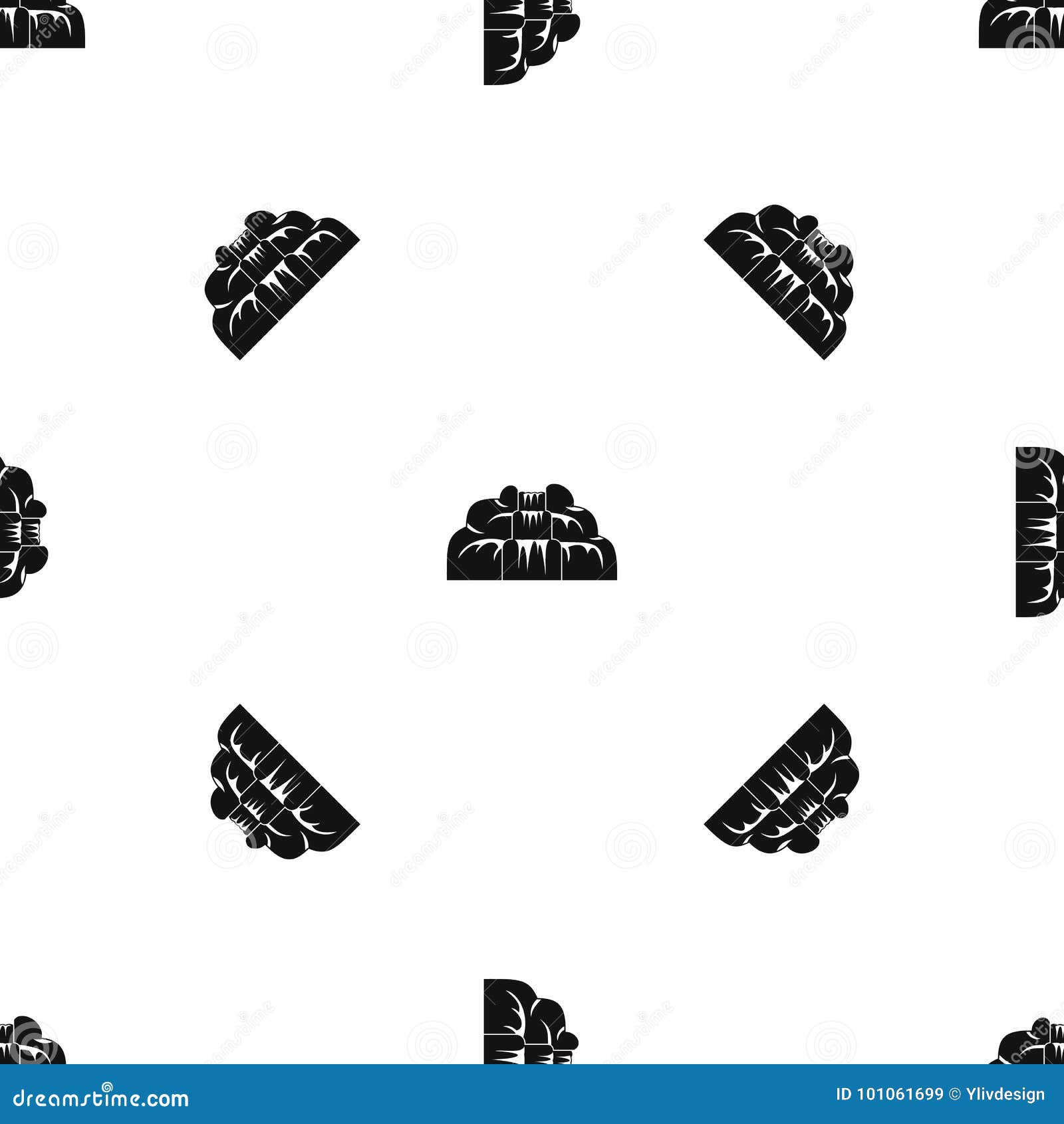 Waterfall Pattern Seamless Black Stock Vector - Illustration of sign ...