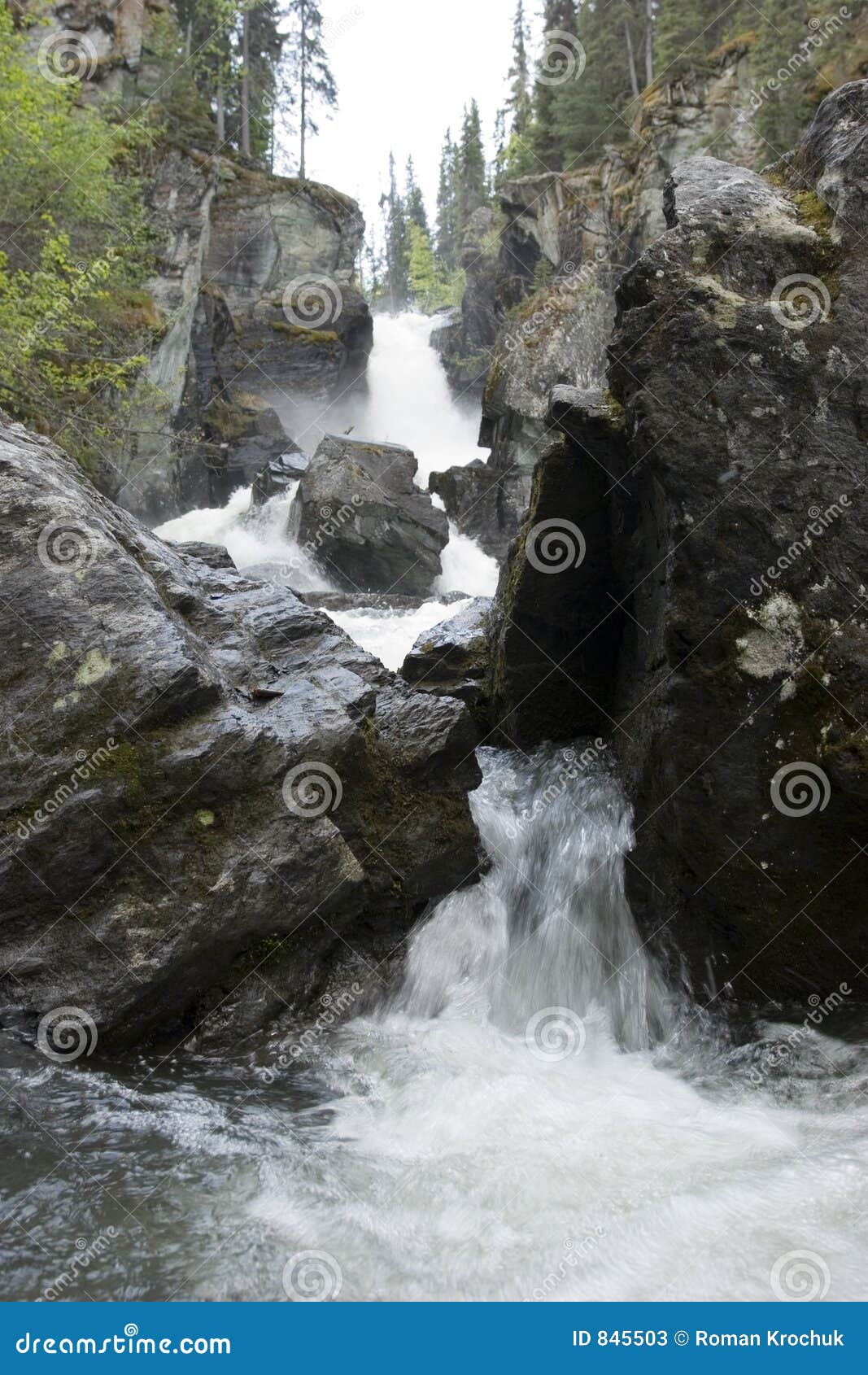 Waterfall perspective stock image. Image of froth, drop - 845503