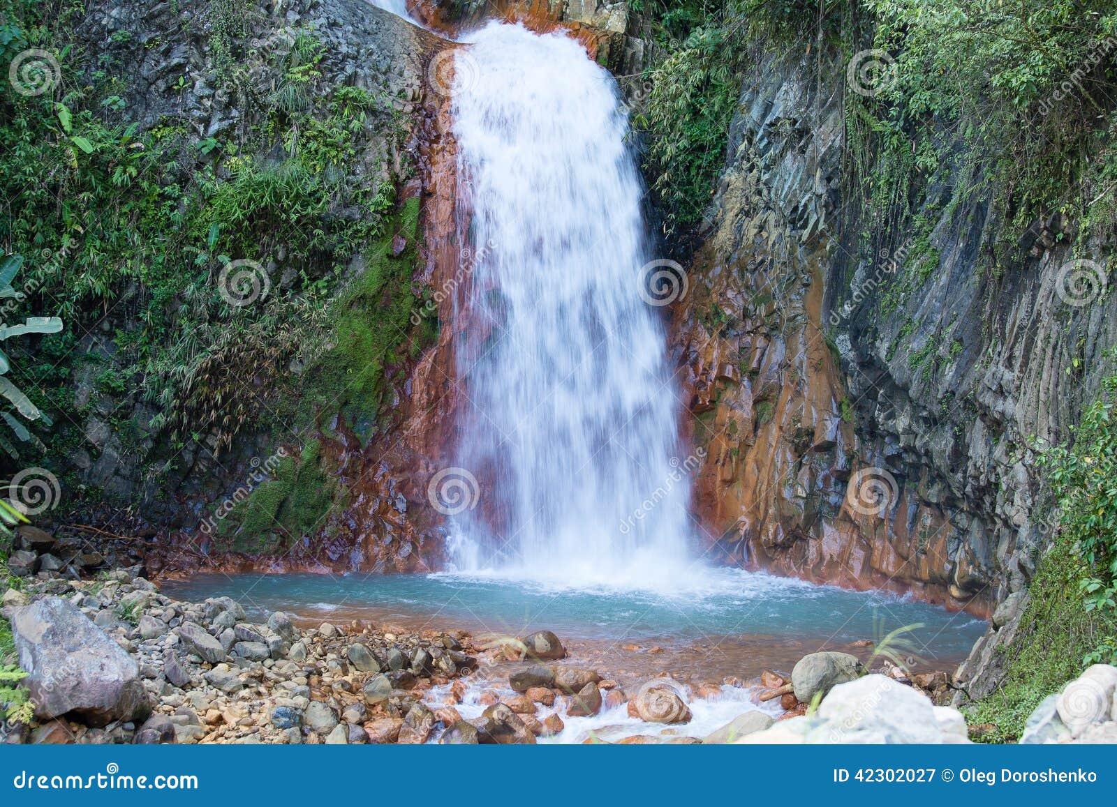 Waterfall, Philippines. stock image. Image of manila - 42302027