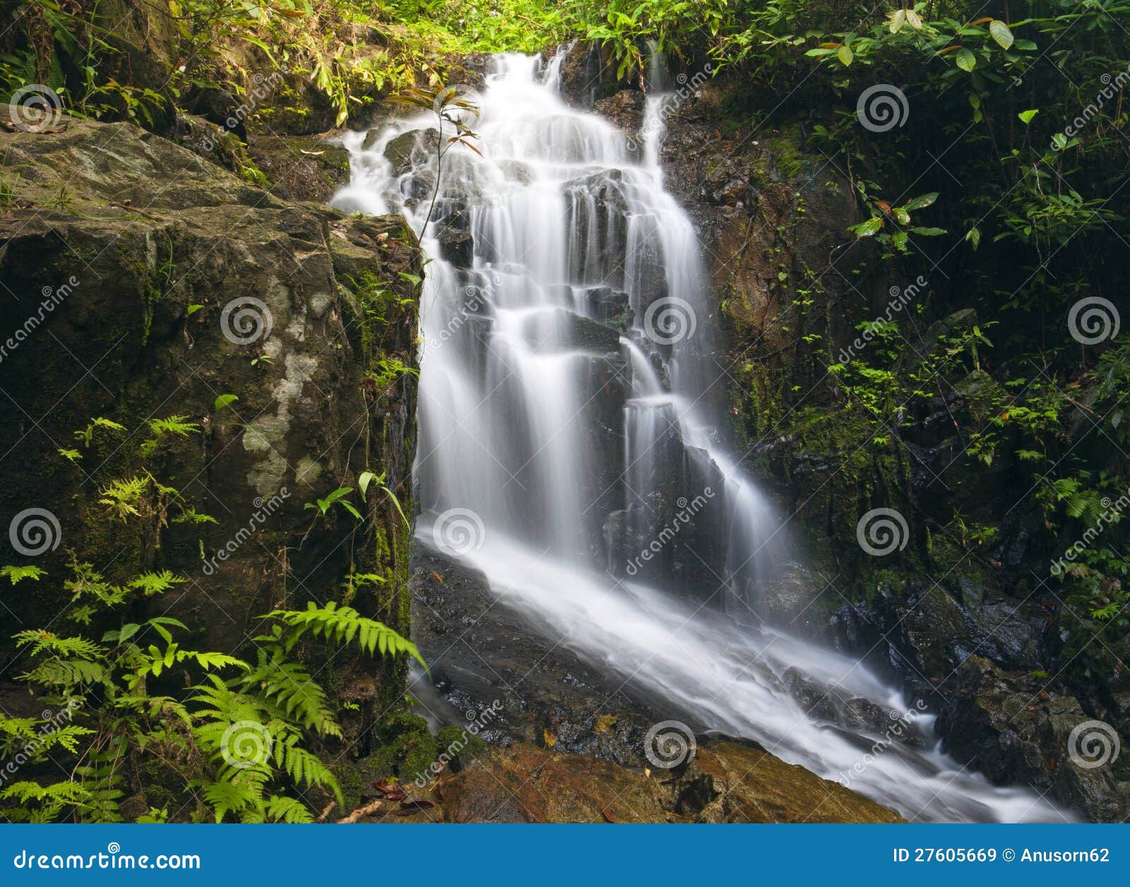 Waterfall Phuket, Thailand stock image. Image of heaven - 27605669