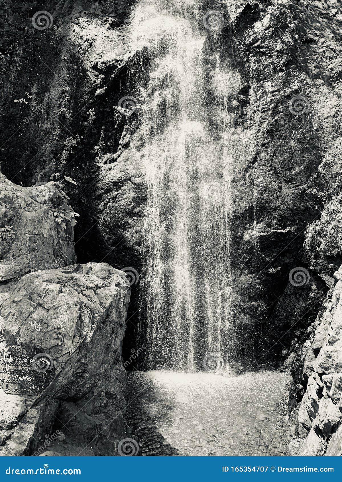 Waterfall stock image. Image of waterfall, silver, gorgeous - 165354707