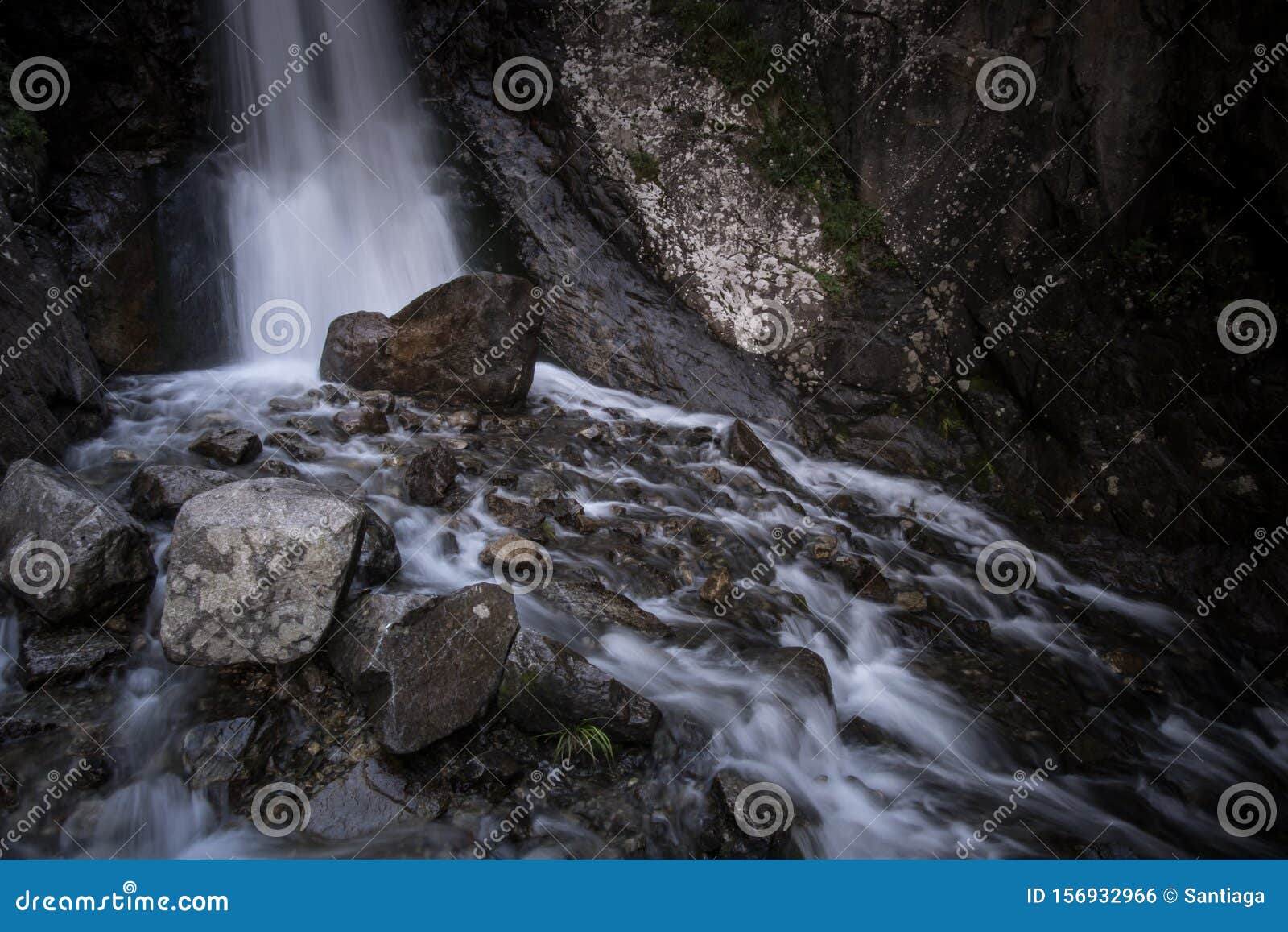 Waterfall is a Place Where Water Flows Over a Vertical Drop or a Series ...