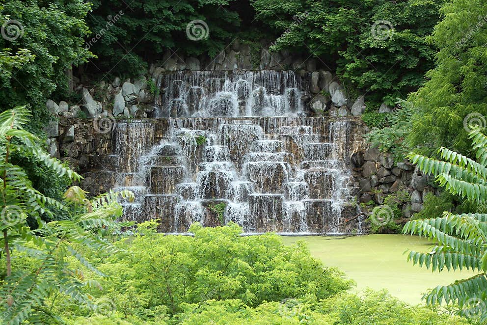Waterfall stock photo. Image of scenic, leaf, waterfall - 31271268