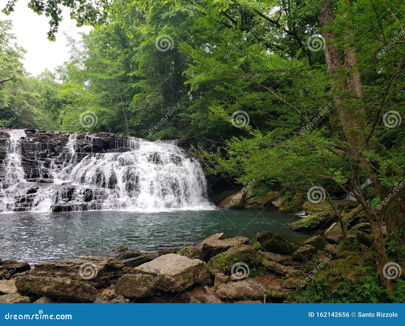 Waterfall Pool Rocks Pond Stream River Stock Photo - Image of rocks ...
