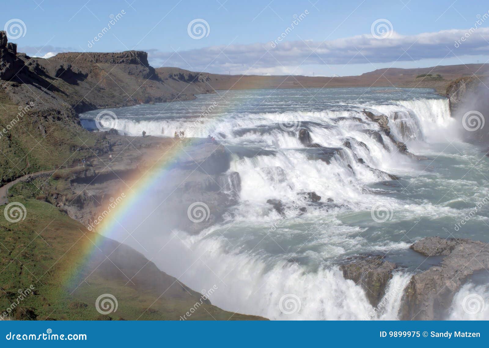 Waterfall and rainbow stock image. Image of nature, white - 9899975