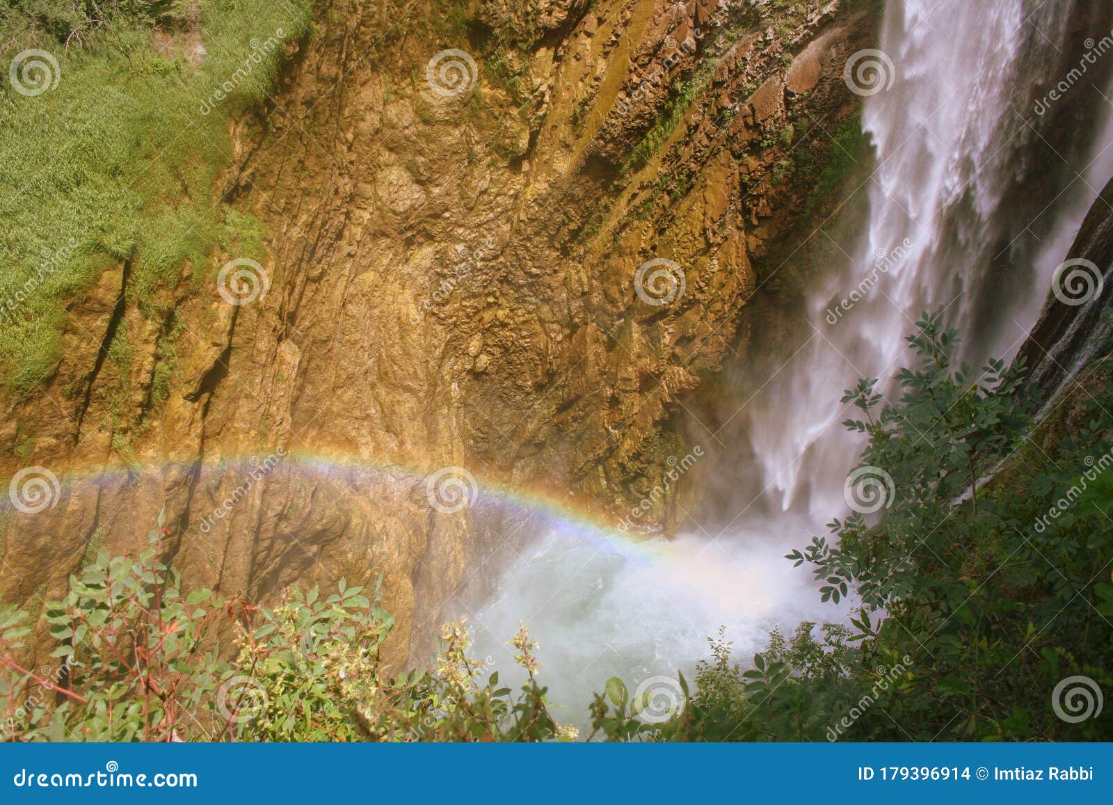 Waterfall Rainbow Colour stock photo. Image of waterfall - 179396914