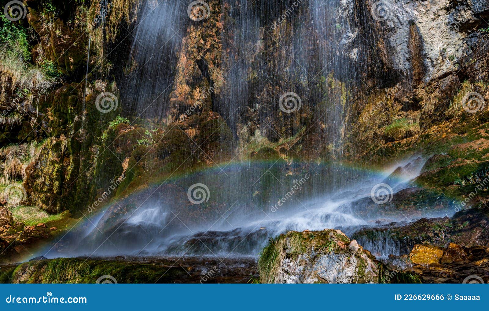 Waterfall Rainbow High Viewpoint Royalty-Free Stock Photography ...
