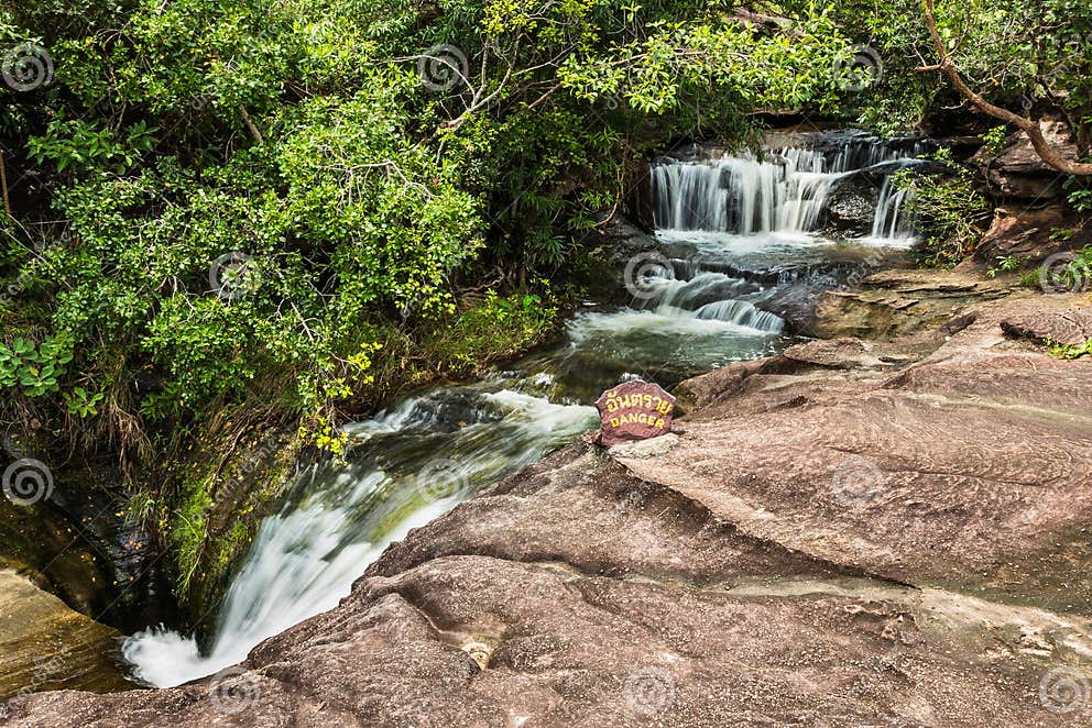Waterfall in the Rainforest Stock Photo - Image of deep, landscape ...