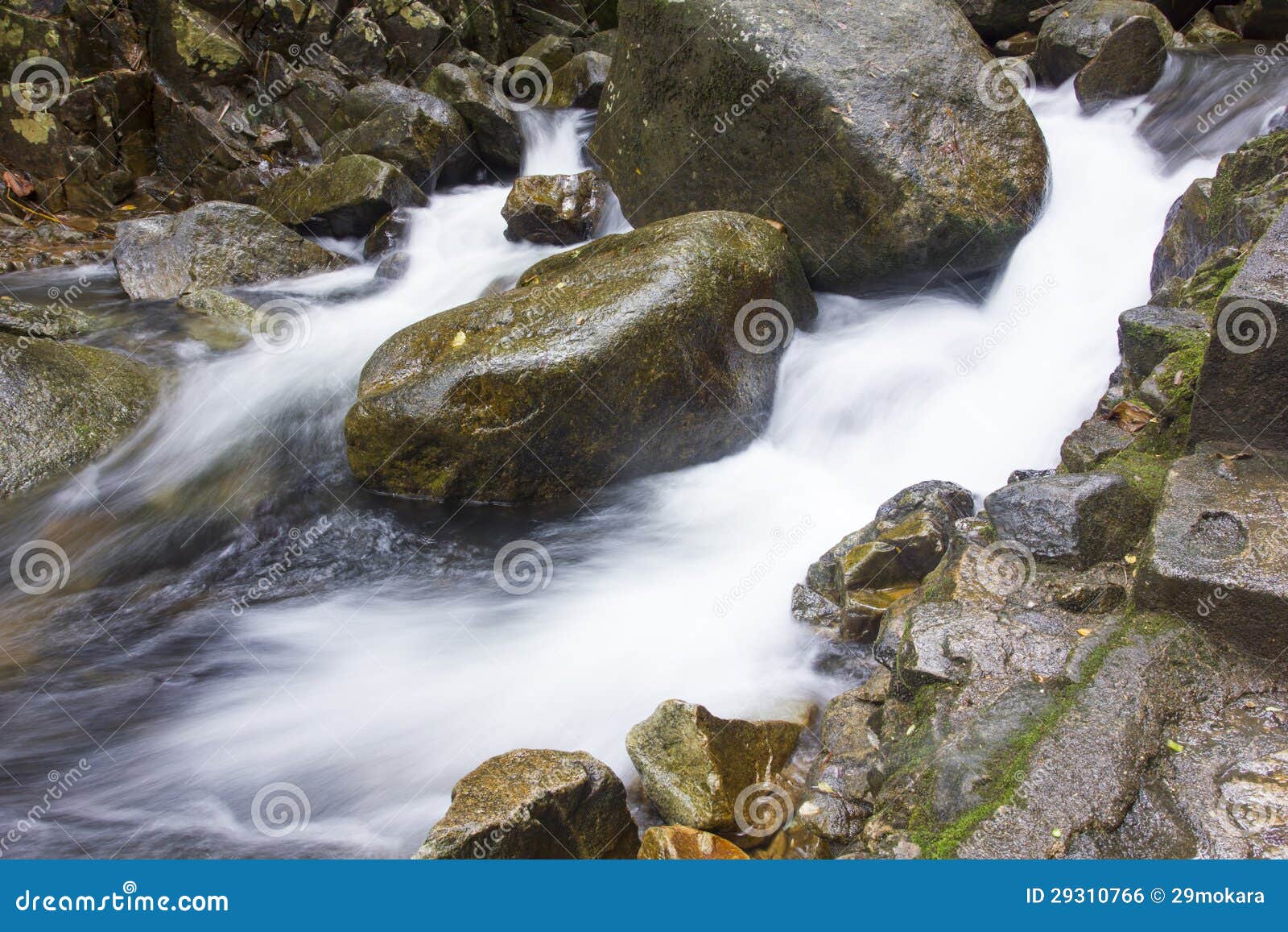 Waterfall of the Rainy Season Stock Photo - Image of fresh, heaven ...
