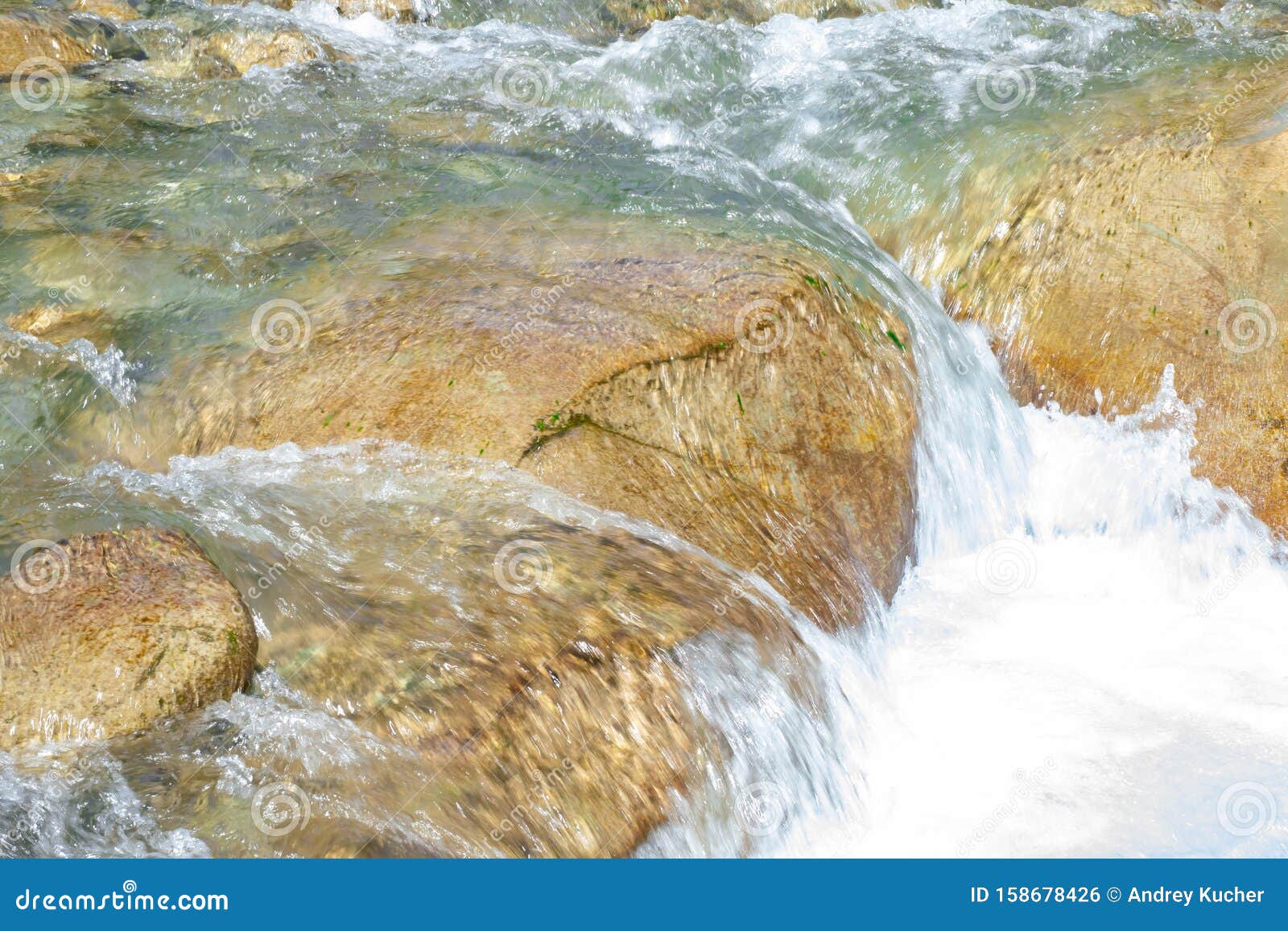 Waterfall from Ravine.waterfall from the Mountain River Stock Photo ...